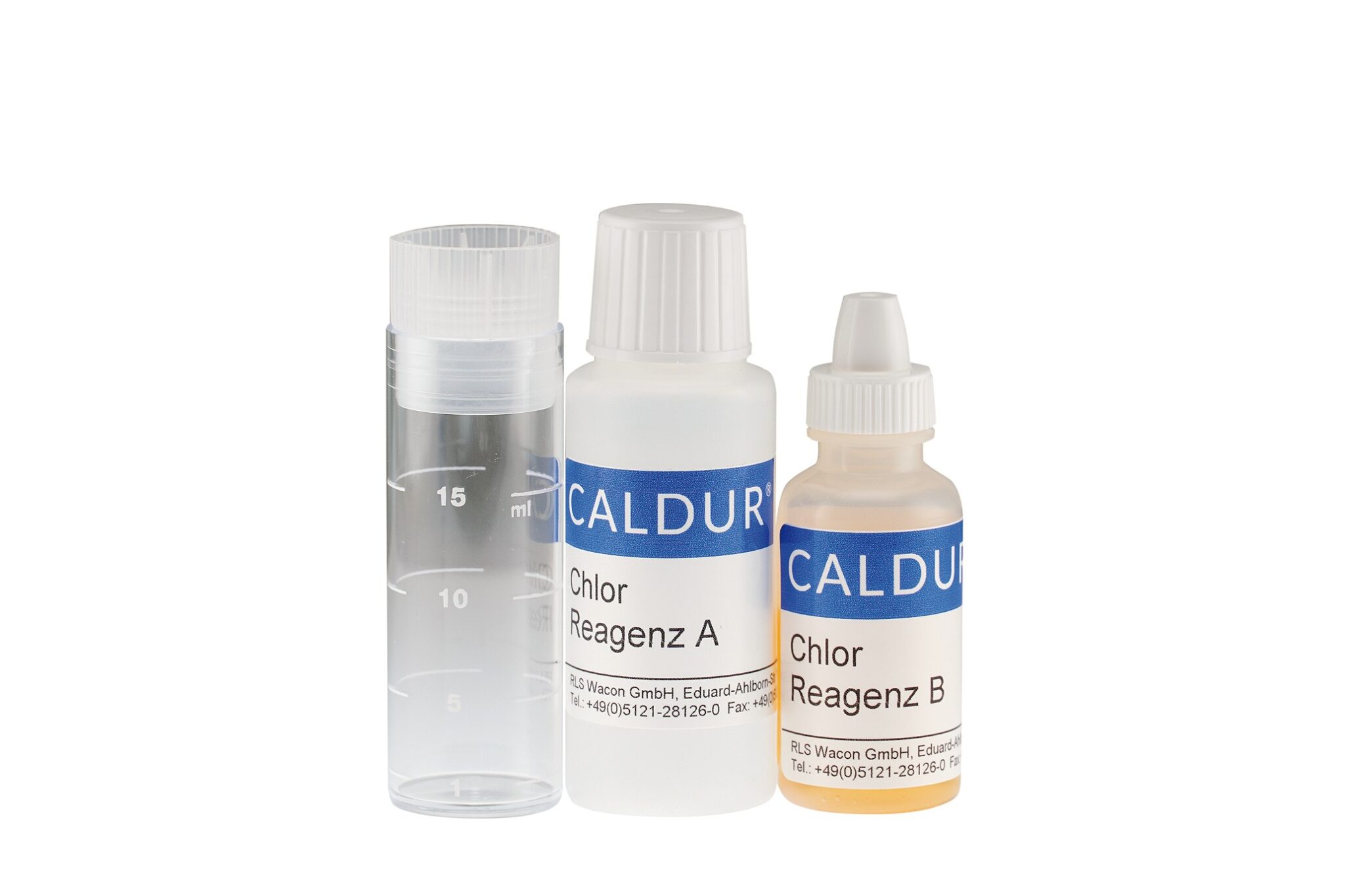 CALDUR® Chlorine (free) test kit - Fotométrico para água